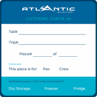 Catering Check-in Label Roll